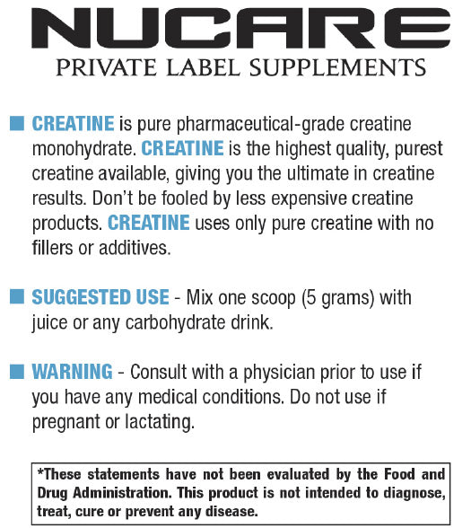 Creatine Powder 500g - NuCare Nutrition